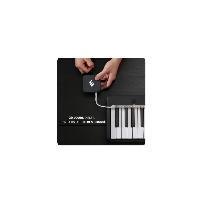Système d'apprentissage du piano avec led et application